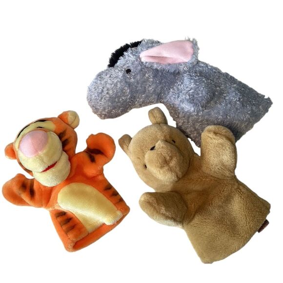 Disney | Toys | Adorable Animal Hand Puppets Set Eeyore Tigger Winnie ...